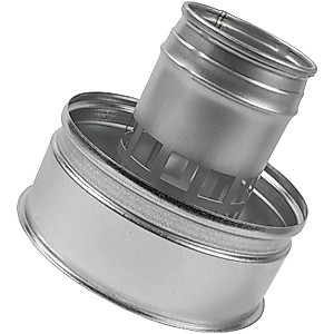 Vent Systems 4" Inch Galvanized Steel Round Roof Vent Cap - All-Season Round Exhaust Protector Cap - Perfect Insulation Roof Vent Cover - Chimney Rain Guard 100 mm
