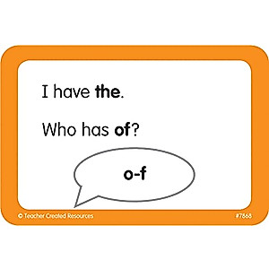 Teacher Created Resources I Have. Who Has.? Sight Words Grade K (7868)