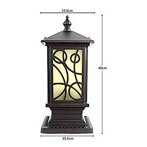 SPNEC Solar Lights, Column Headlights Outdoor Garden Lights Home Waterproof European Style