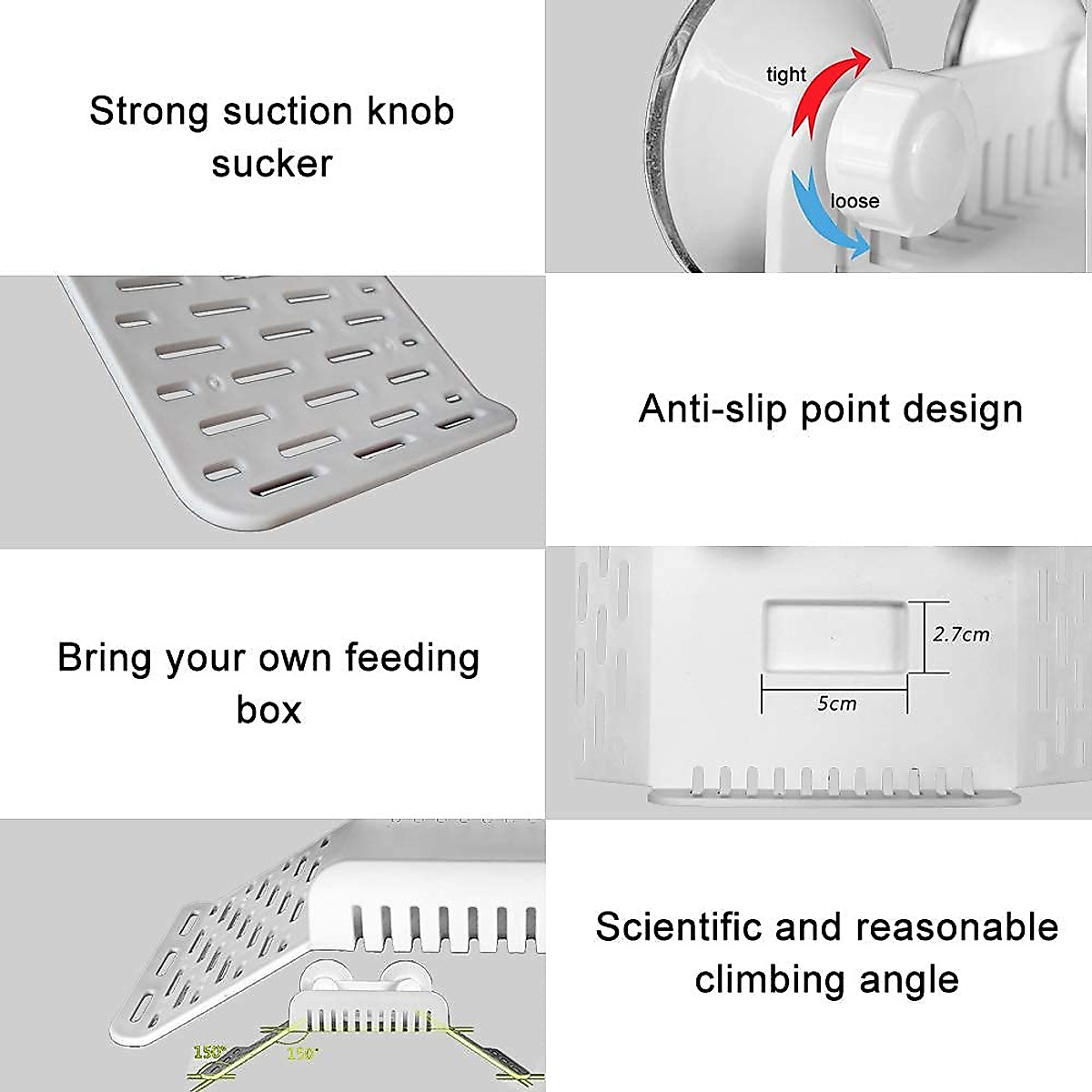 Turtle Basking Climbing Basking Terrace Aquarium Fish Reptile Tortoise Floating Dock Pet Supplies White