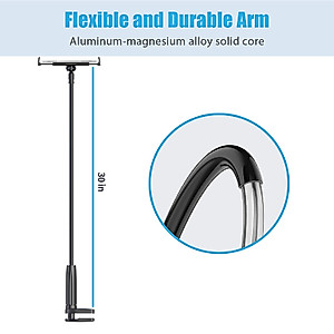 WixGear Tablet Holder Mount, Gooseneck Tablet Holder, Tablet Holder for Table Top, Holder for Bed Couch Stand, Compatible with iPads, Samsung Galaxy Tablets, Amazon Fire HD and More