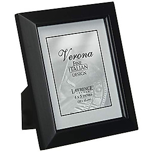 Lawrence Frames Black Wood 4x5 Picture Frame - Estero Collection