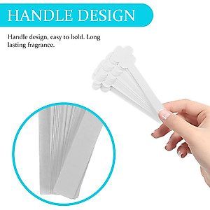 Healifty Aromatherapy Essential Oils 50pcs White Perfume Test Strips Fragrance Test Paper for Essential Oils Aromatherapy Scents Testing Parfum