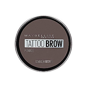 Maybelline Eyebrow, Tattoo Brow Longlasting Eyebrow Pomade Pot Ash Brown