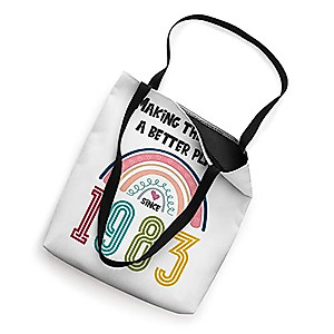 40 Birthday Making the world a better place since 1983 Tote Bag