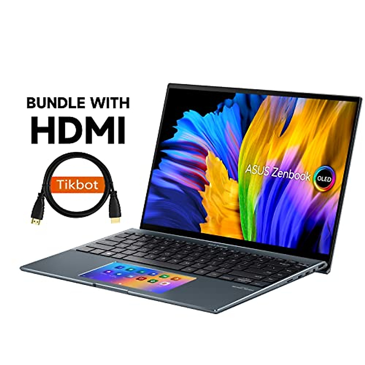 ASUS Zenbook 14X 14 16:10 OLED 2.8K (2880 x 1800) Touch Laptop Core i7-1165G7 NVIDIA GeForce MX450 Win11 Pro 550 nits 100% DCI-P3 Pantone Backlit KB Harman / Kardon w/hdmi (16GB RAM | 1TB PCIe SSD)