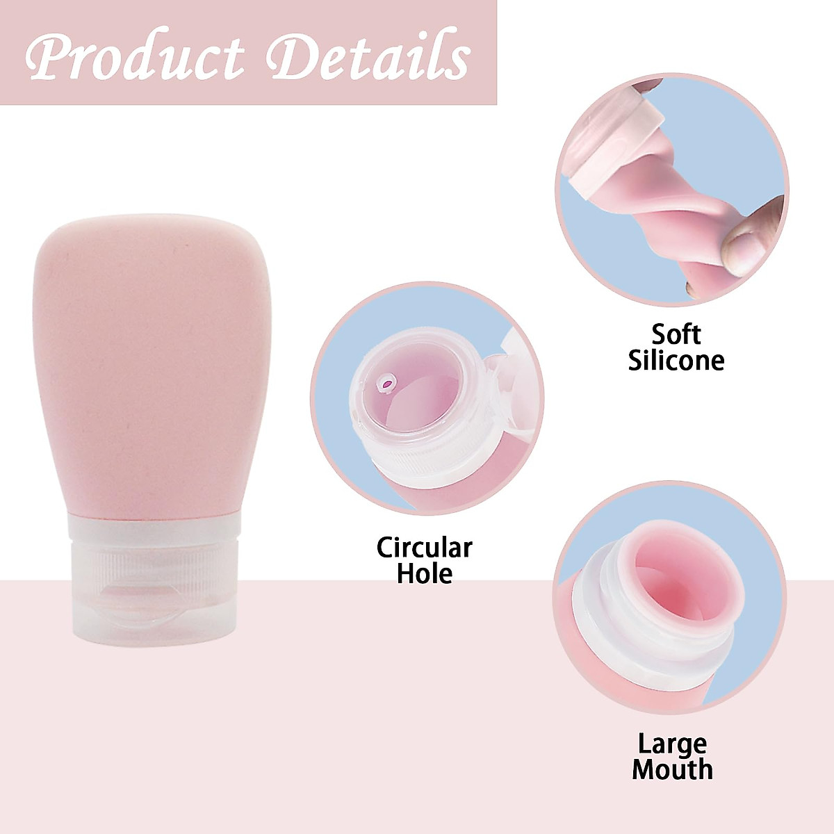 TACYKIBD 4Pcs Squeeze Salad Dressing Bottles, Leakproof Silicone Condiment Containers, Mini Sauce Dressing to Go for Lunch, Portable Salad Dressing Container with 2pcs Cleaning Brush (2oz, 60ml)