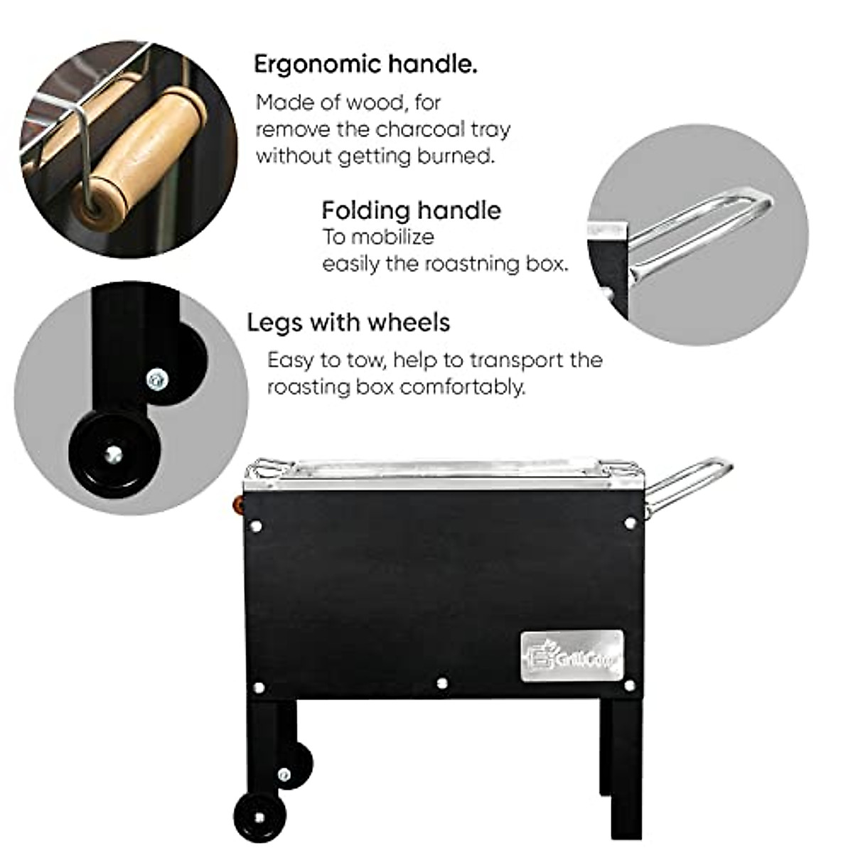 Grillcorp Caja China Small (Grillcorp Caja China, Roasting Box with Front Wheels)