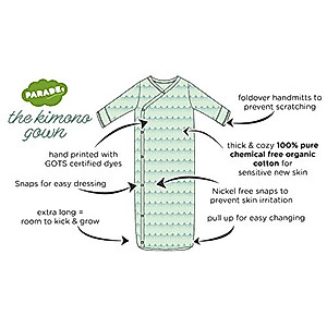 PARADE Organic Gowns - Essentials Ocean 0-3 Months