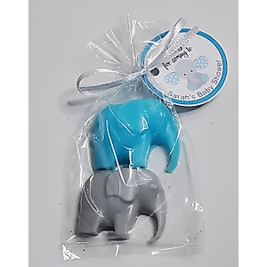 Elephant Soaps for Baby Shower Favors First Birthday Party Goats Milk Honey Scent 20 Pack (gray)