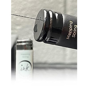 Ink Permanent Black and White Brow Mapping String [2 X 100 Ft Bottles - 60 m] Pre-Inked Mapping String for Permanent Makeup and Microblading Supplies | Brow Mapping Kit |Brow Mapping