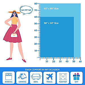 Blanket Throw 50x60 inch Soft Bedding Set for Kids