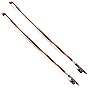 AMZZ Professional Full Size 4/4 Violin Bow Well Balanced Round Brazil Wood Stick Horsehair （4 4 Violin Bow）