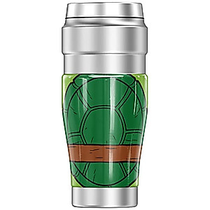 THERMOS Teenage Mutant Ninja Turtles TMNT OFFICIAL Raph Shell STAINLESS KING Stainless Steel Travel Tumbler, Vacuum insulated & Double Wall, 16oz