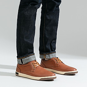 Vostey Men's Fashion Sneakers Brown Simple Leisure Style Casual Shoes(B81Q11 Yellow Brown 10.5)