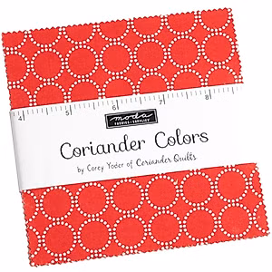 Coriander Colors Charm Pack by Corey Yoder; 42-5" Precut Fabric Quilt Squares