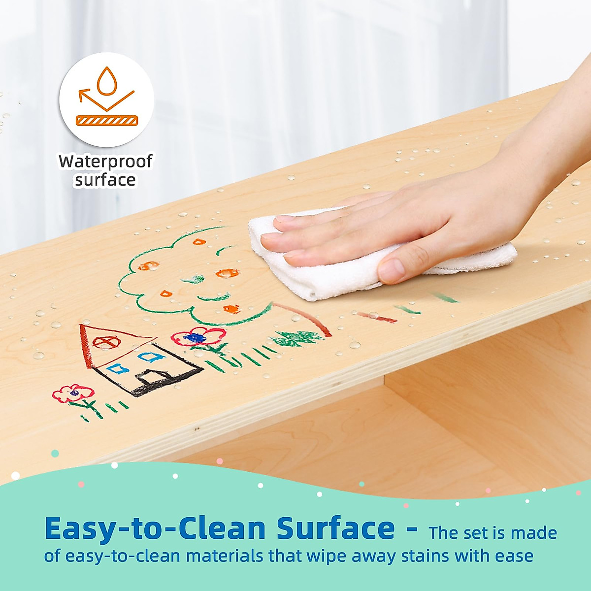 OOOK Montessori Shelf and Toy Storage, Compact Toddler Bookshelf for Small Space, Wooden Storage Cabinet Shelves and Kids Bookcase for Classroom, Kindergarten, Kids Room, Playroom.