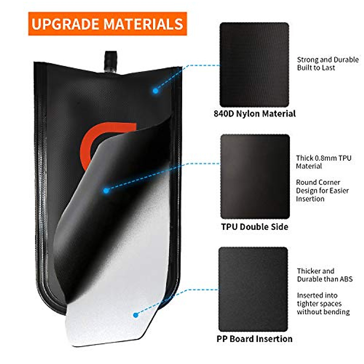 Gute Air Wedge Bag Pump, 3 Pack Commercial Inflatable Air Wedge Bag Tool, Professional Leveling Kit & Alignment Tool, Air Bag Tool for Variety of Jobs, 330 LB Rating, 3 Sizes