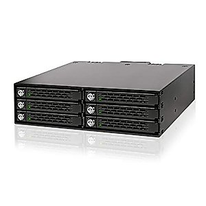 Icy Dock MB996SK-6SB bk | Version of MB996SP-6SB with keylocks