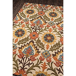 Momeni Rugs Tangier Collection 100% Wool Hand Tufted Tip Sheared Transitional Area Rug, 5'0" x 8'0", GOLD