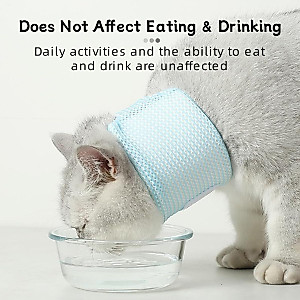 Cat Neck Brace Cover - Breathable & Adjustable Elizabethan Collar for Post-Surgery Recovery Anti-Scratch Anti-Lick Protection, Cervical Cone for Small Medium Large Dogs Puppies Kittens (X-Small,Pink)