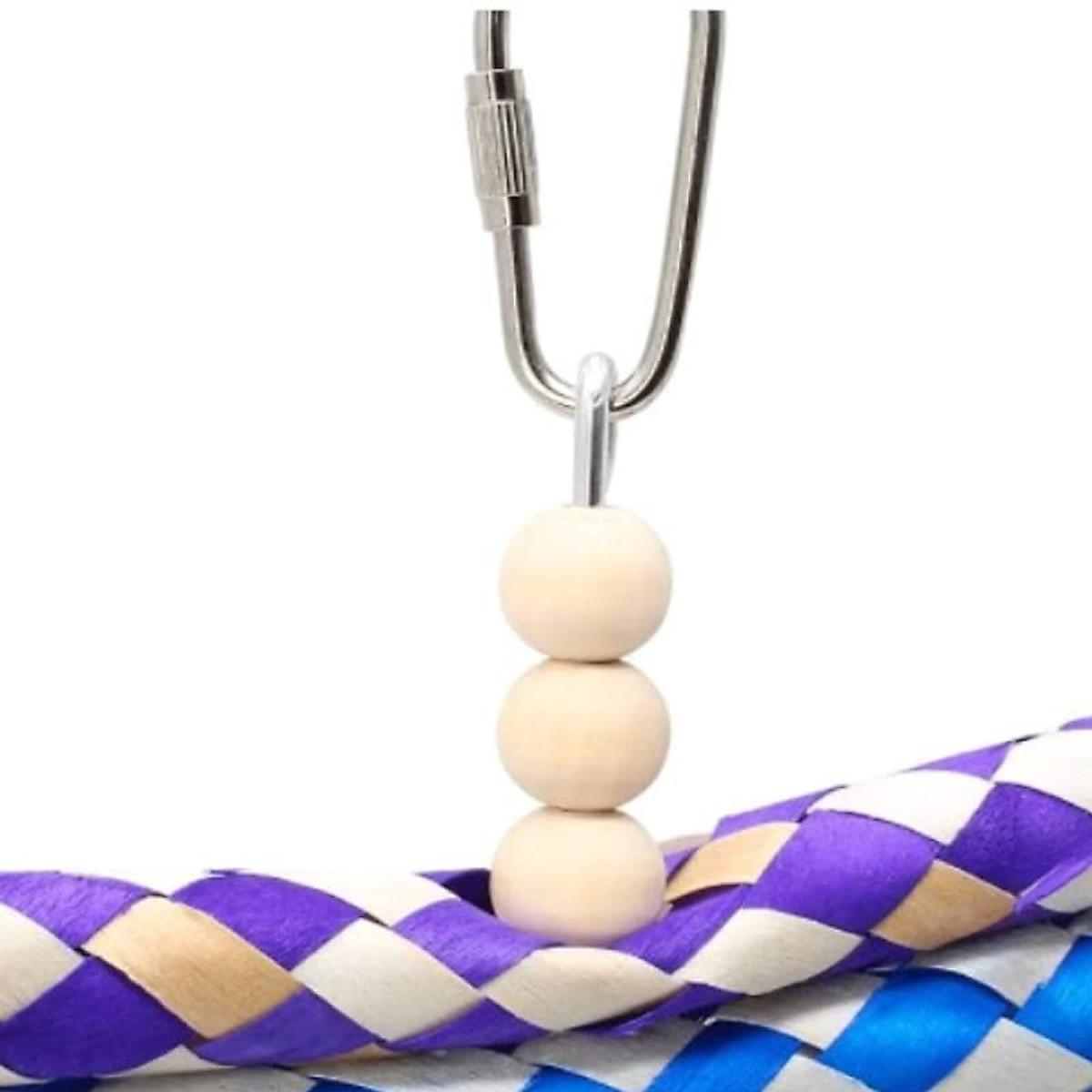 Hypeety Parrot Nibbling Toy Bird Toy Colorful Braided String