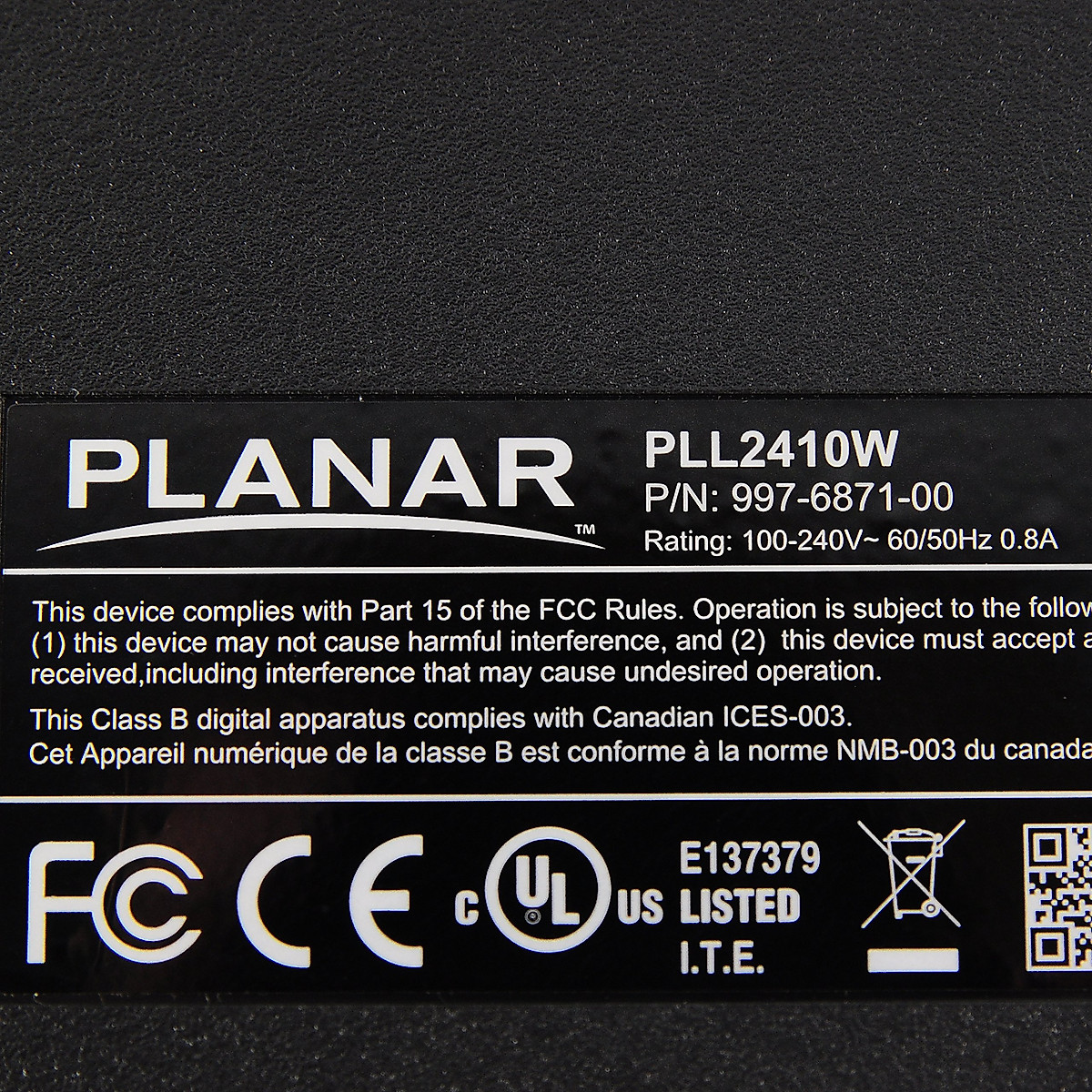Planar PLL2410W 24" Widescreen LED LCD Monitor