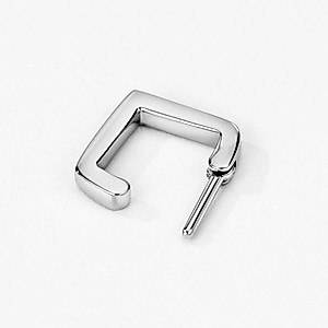 FANSING 16g 7mm Septum Ring for Women 316L Surgical Steel Septum Clicker Hypoallergenic Septum Jewelry 16 Gauge Triangle Piercing Clicker