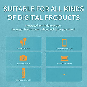 HERK Airpod Cleaner Kit, 3 in 1 Bluetooth Earbuds Cleaning Kit for AirPod/AirPod Pro, Multifunctional pen with Sponge, Brush, Metal Tip Wireless Earphones Case, Camera and Mobile Phone, White