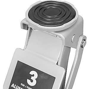 Torin AT830011LB Hydraulic Low Profile Aluminum and Steel Racing Floor Jack with Dual Piston Quick Lift Pump, 3 Ton (6,000 lb) Capacity, Black