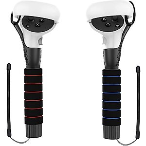 Newooh Left Handle and Right Handle Handle Ropes and Handle Lids Compatible for Oculus Quest 1/Quest 2/Rift S Touch Controller