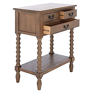 SAFAVIEH Home Collection Athena Brown 3-Drawer Console Table