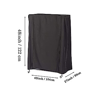 FLR Universal Bird Cage Cover, Breathable Material Good Night Cover for Parrot Waterproof Durable Outdoor Large Bird Cage Cover (40x27x48)