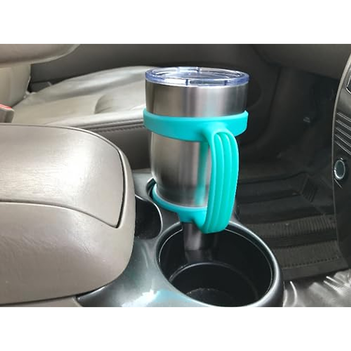 STRATA CUPS 30oz Tumbler Handle (Teal) Available For 30oz YETI Tumbler, OZARK TRAIL Tumbler, Rambler Tumbler - BPA FREE