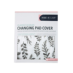 Bebe au Lait Classic Muslin Changing Pad Cover - Leaves
