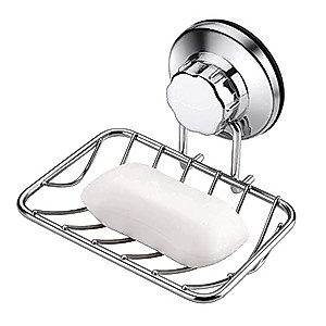 iPEGTOP Vacuum Suction Cup Shower Soap Dishes ＆ Shower Caddy Bath Shelf for Bathroom Storage Organizer