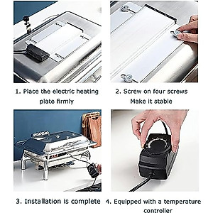 Catering Food Warmers, Chafing Dish Buffet Servers and Warmers Stainless Steel Chafer with Food Warming Tray Perfect for Keeps Buffet Food Warm 9l 400w Banquet Party Food Warming (B)