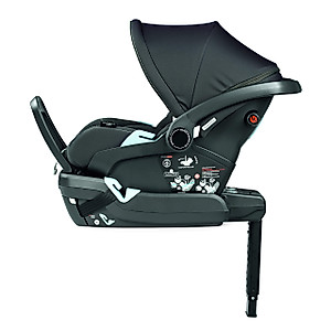 Peg Perego Primo Viaggio 4-35 Lounge - Reclining Rear Facing Infant Car Seat - Includes Base with Load Leg & Anti-Rebound Bar - for Babies 4 to 35 lbs - Made in Italy - Onyx (Black)