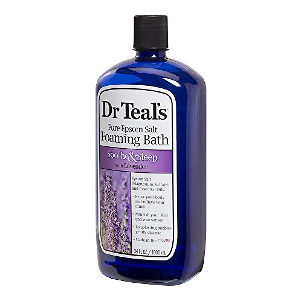Dr Teal's Foaming Bath Variety Gift Set (2 Pack, 34oz ea.) - Soothe & Sleep Lavender & Relax & Relief Eucalyptus & Spearmint - Pure Epsom Salt & Essential Oils Alleviate Stress & Clear The Mind