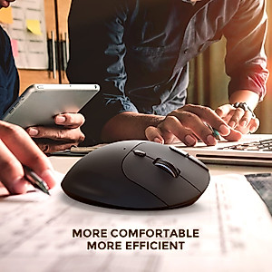 ECHTPower Trackball Mouse, Easy Thumb Control Ball Mouse, Precision and Smooth Tracking, Wireless Mouse Support 3 Device Connection(2.4G or BT), Rollerball Mouse for PC/Laptop/Mac/Windows