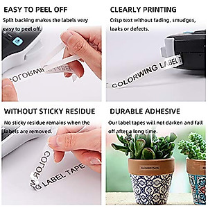 Compatible DYMO D1 Label Tape Black on Clear Replace for DYMO Label Maker Refills 45010 S0720500, 1/2Inch x 23Ft for Dymo LabelManager 160 210D 280 360D Label Maker，3-Pack