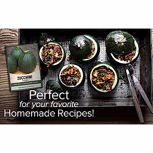 Round Zucchini Seeds for Planting Heirloom, Non-GMO Vegetable Summer Squash Container Variety- 3 Grams Seeds Great for Summer Garden by Gardeners Basics
