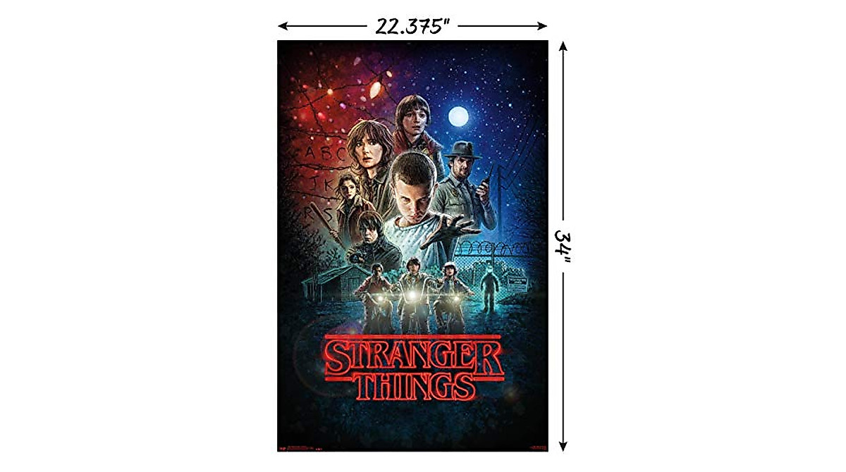 Stranger Things Wall Poster - Official Netflix Art, 22.375 x 34
