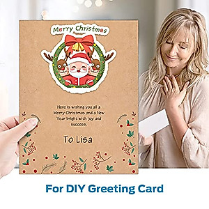 Brown Kraft Cardstock Thick Paper 100 Sheets, Ohuhu 8.5" x 11" Heavyweight 80lb Cover Card Stock for Crafts and DIY Cards Making