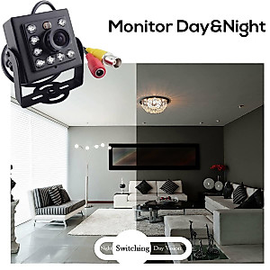 Qcwox HD 1/3 Super CCD 1000TVL 3.6mm 10pcs IR LEDs Mini CCTV Security Camera Surveillance