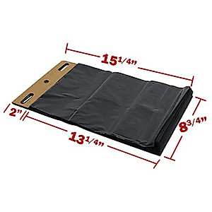 ZERO WASTE USA Standard Low Profile Dog Waste Station/MittN Bag System, Matte Black, 10 Gallon Capacity, Aluminum Material