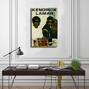 Kendrick Lamar Poster Good Kid, M.A.A.D City Album Cover Posters Canvas Poster Bedroom Decor Sports Landscape Office Room Decor Gift Unframe: 12x18inch(30x45cm)