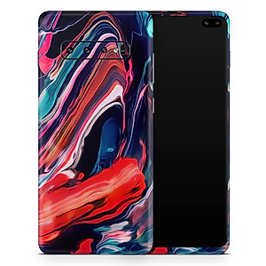 DesignSkinz Blurred Abstract Flow V55 Protective Vinyl Decal Wrap Skin Cover Compatible with The Samsung Galaxy S20 (Screen Trim & Back Glass Skin)