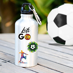 100PCS Soccer Stickers for Scrapbooking, Motivational Vinyl Waterproof Stickers for Water Bottles, Luggage, Teaching Incentives, Soccer Team Gifts for Kids, Teens and Adults
