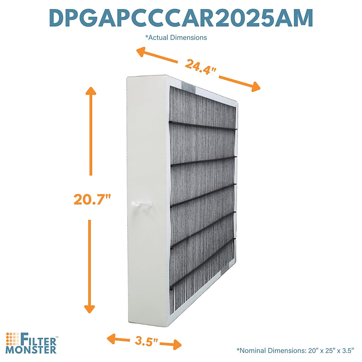 Filter-Monster Replacement Compatible with Bryant/Carrier Infinity 20" x 25" MERV 15 Air Purifier Cartridge (GAPCCCAR2025)